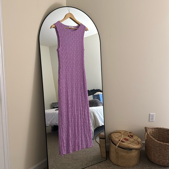 vestique | Dresses | Vestique Brand Purple Textured Dress Only Worn A ...